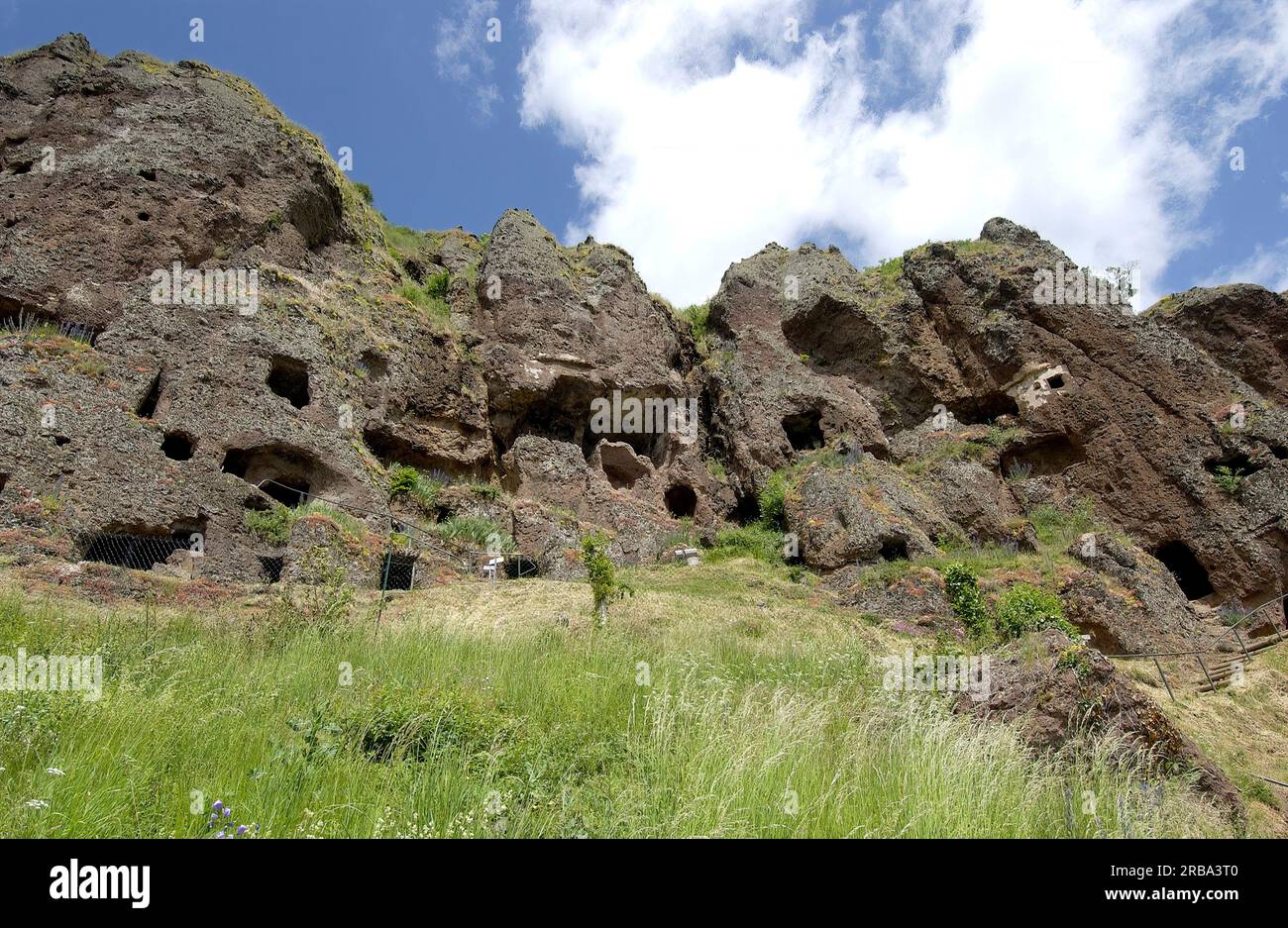 Saint Pierre Colamine Jonas caves ( Grottes de Jonas). Troglodyte ...