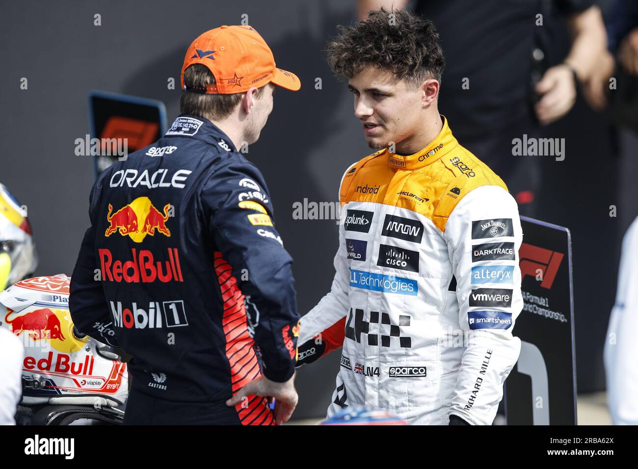 VERSTAPPEN Max (ned), Red Bull Racing RB19, portrait NORRIS Lando (gbr ...