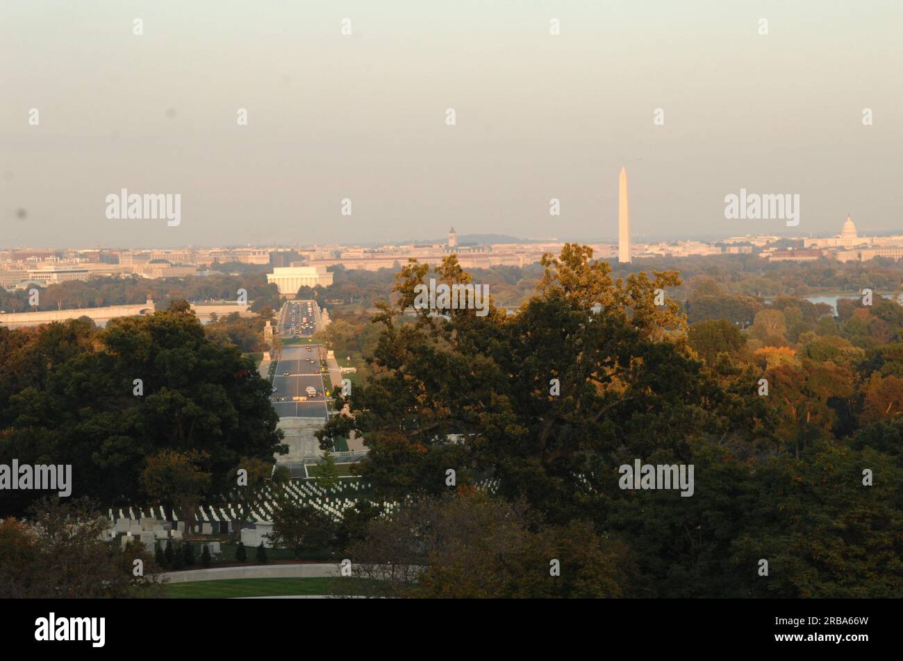 Scenic views: Washington, D.C. buildings, monuments, skyline Stock ...