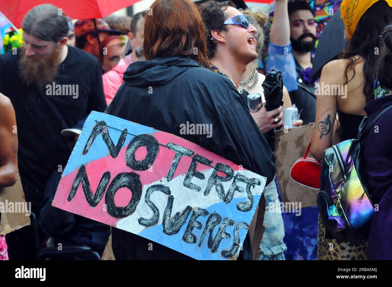 London, UK. 8th July, 2023. Trans Pride 2023: Thousands march in ...