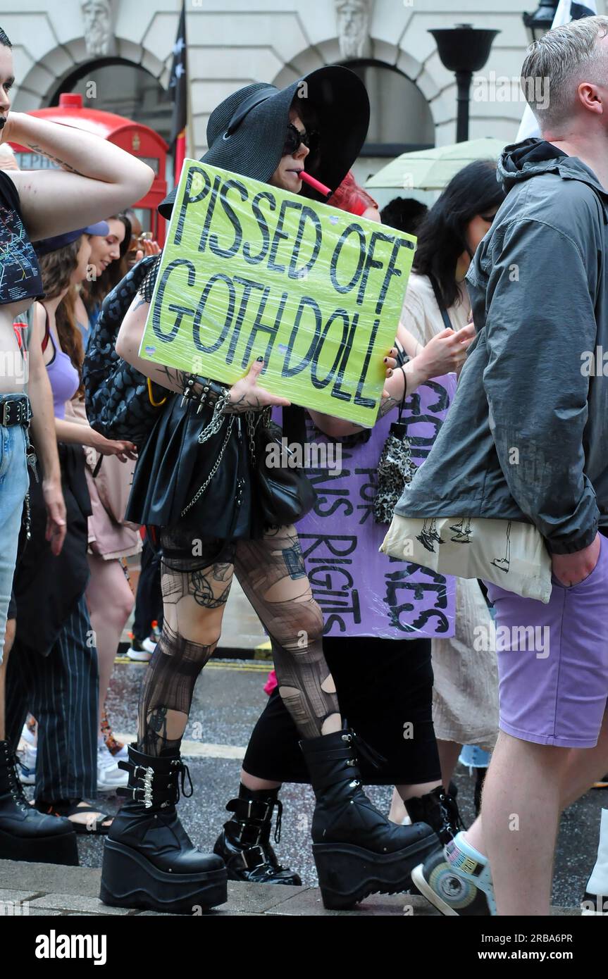 London, UK. 8th July, 2023. Trans Pride 2023: Thousands march in ...