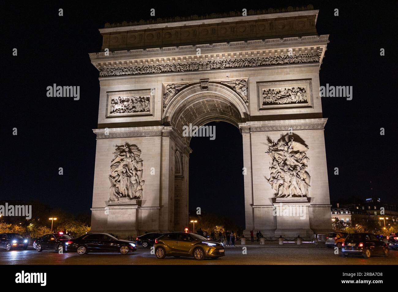 Paris, France - October 26, 2022: The Victory Gate in Paris. Arc de ...