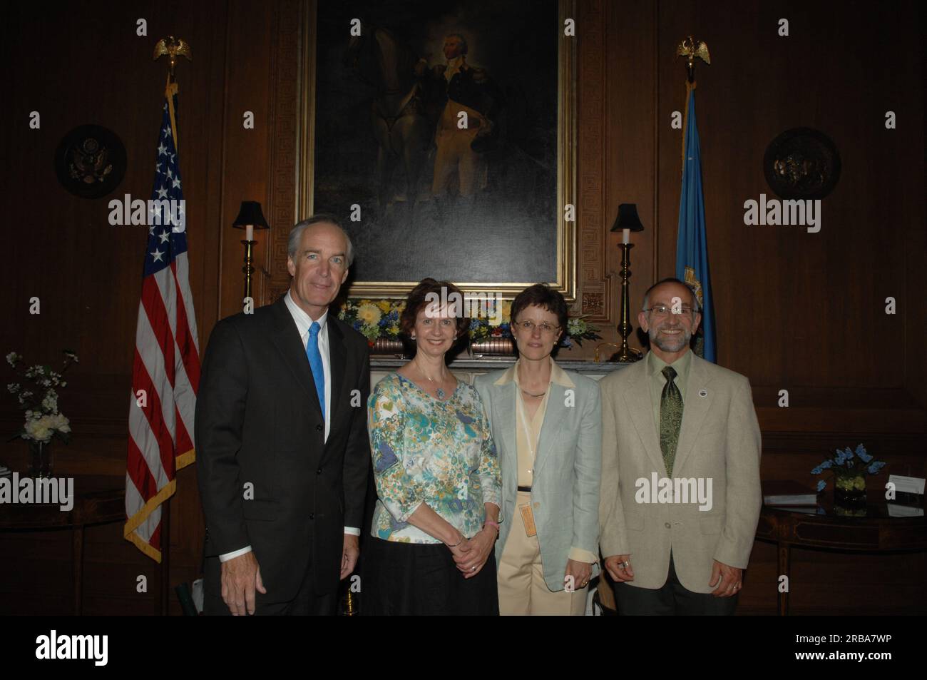 Secretary Dirk Kempthorne at Main Interior with Carol Russell, Interior ...