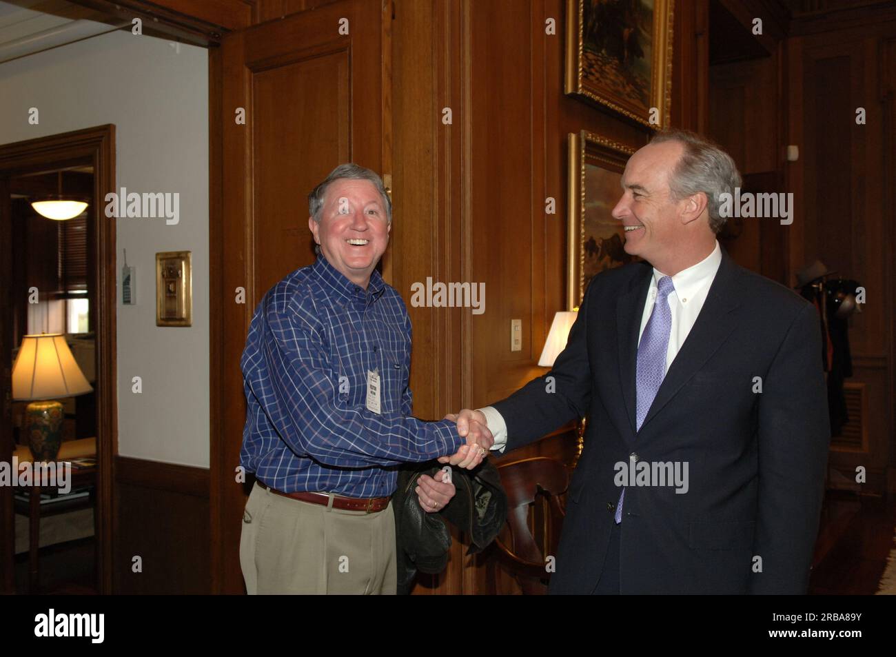 Secretary Dirk Kempthorne receiving visit at Main Interior from the ...