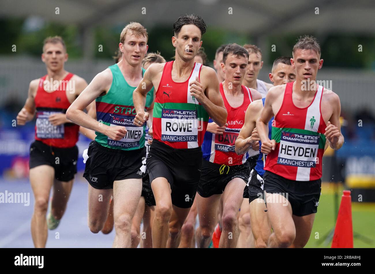 Jack Rowe (centre) in the Men's 500m during day one of the UK Athletics ...