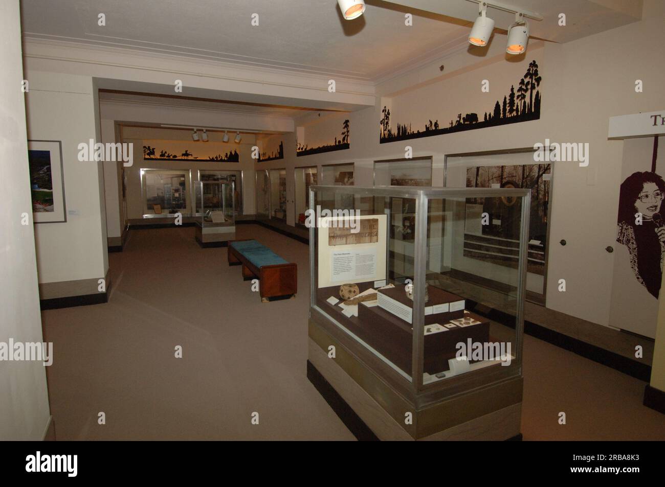 Interior Museum exhibits, viewing spaces Stock Photo - Alamy