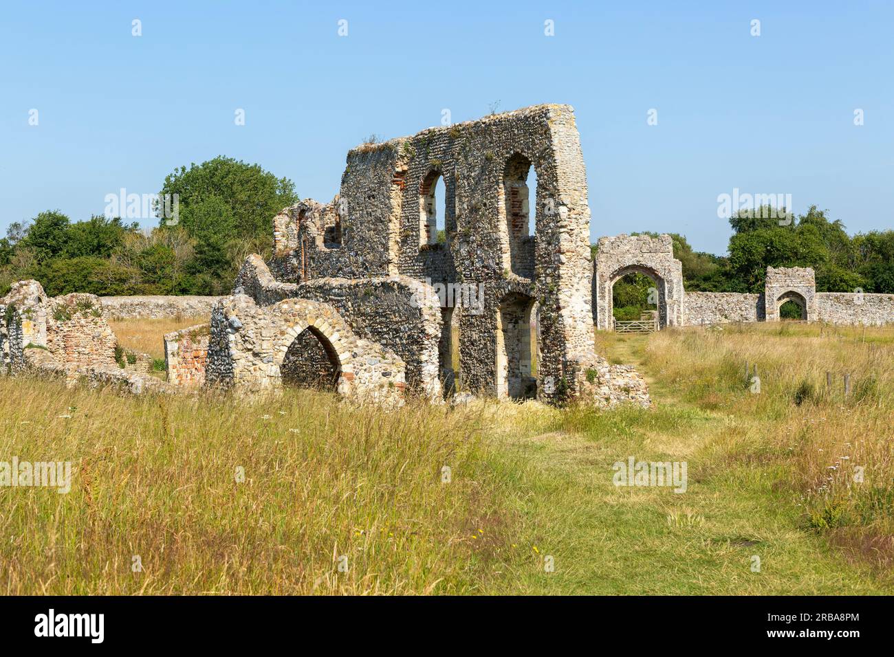 Ruins of Greyfriars Friary, Dunwich, Suffolk, England, UK Stock Photo ...