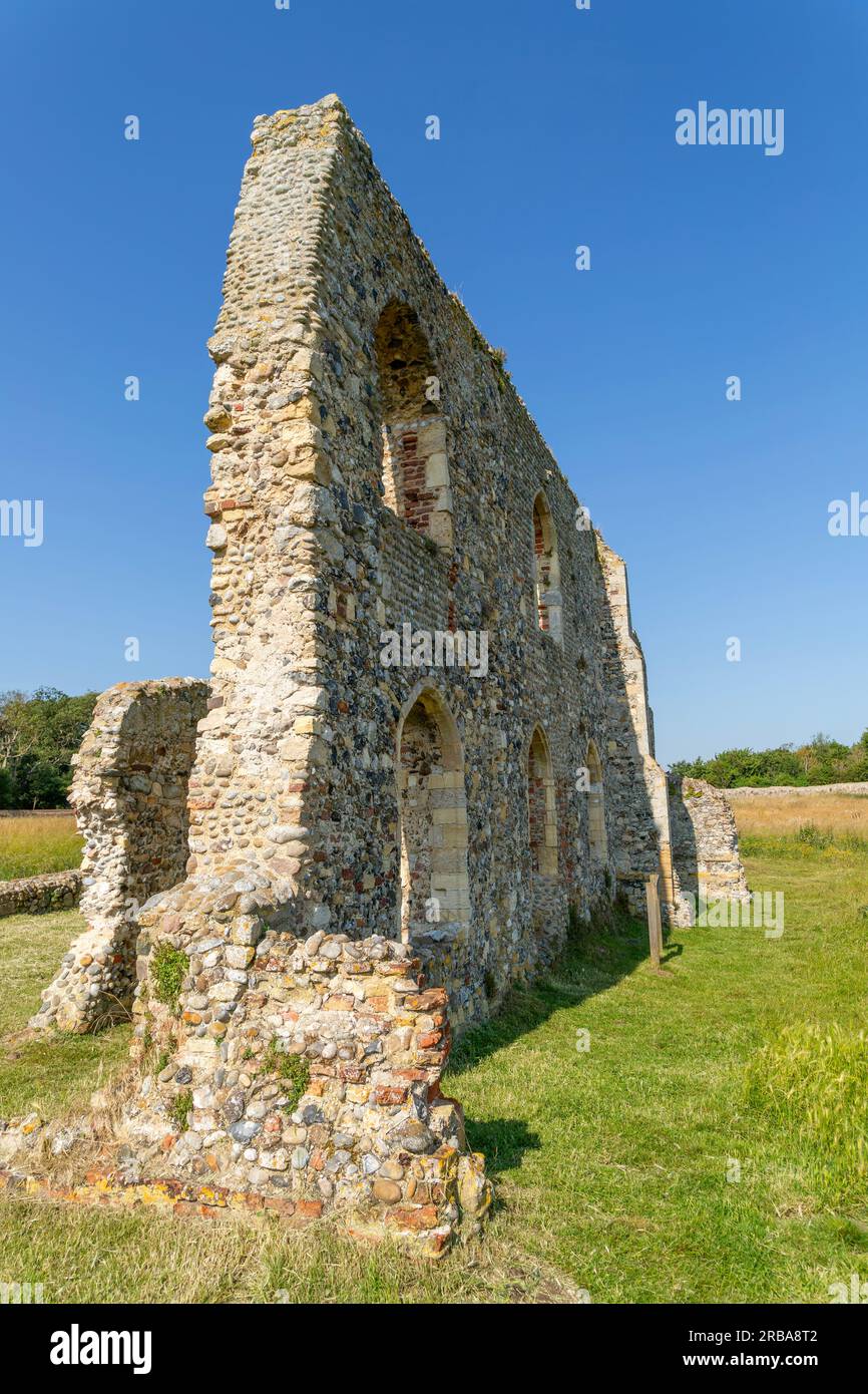Ruins of Greyfriars Friary, Dunwich, Suffolk, England, UK Stock Photo ...