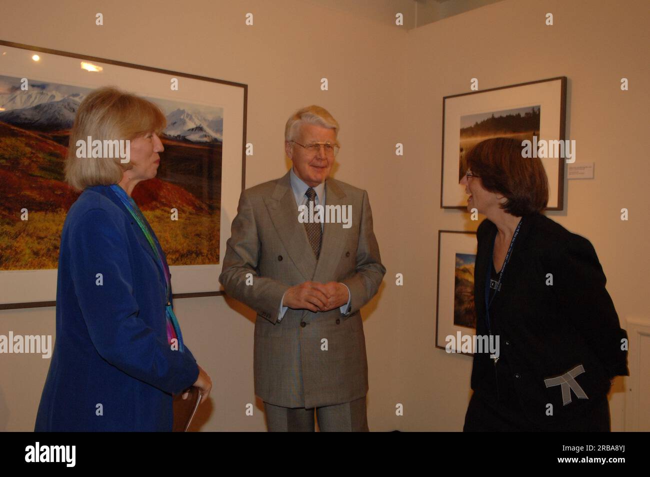 Amy Lamb photography exhibit opening at Main Interior, with Secretary ...