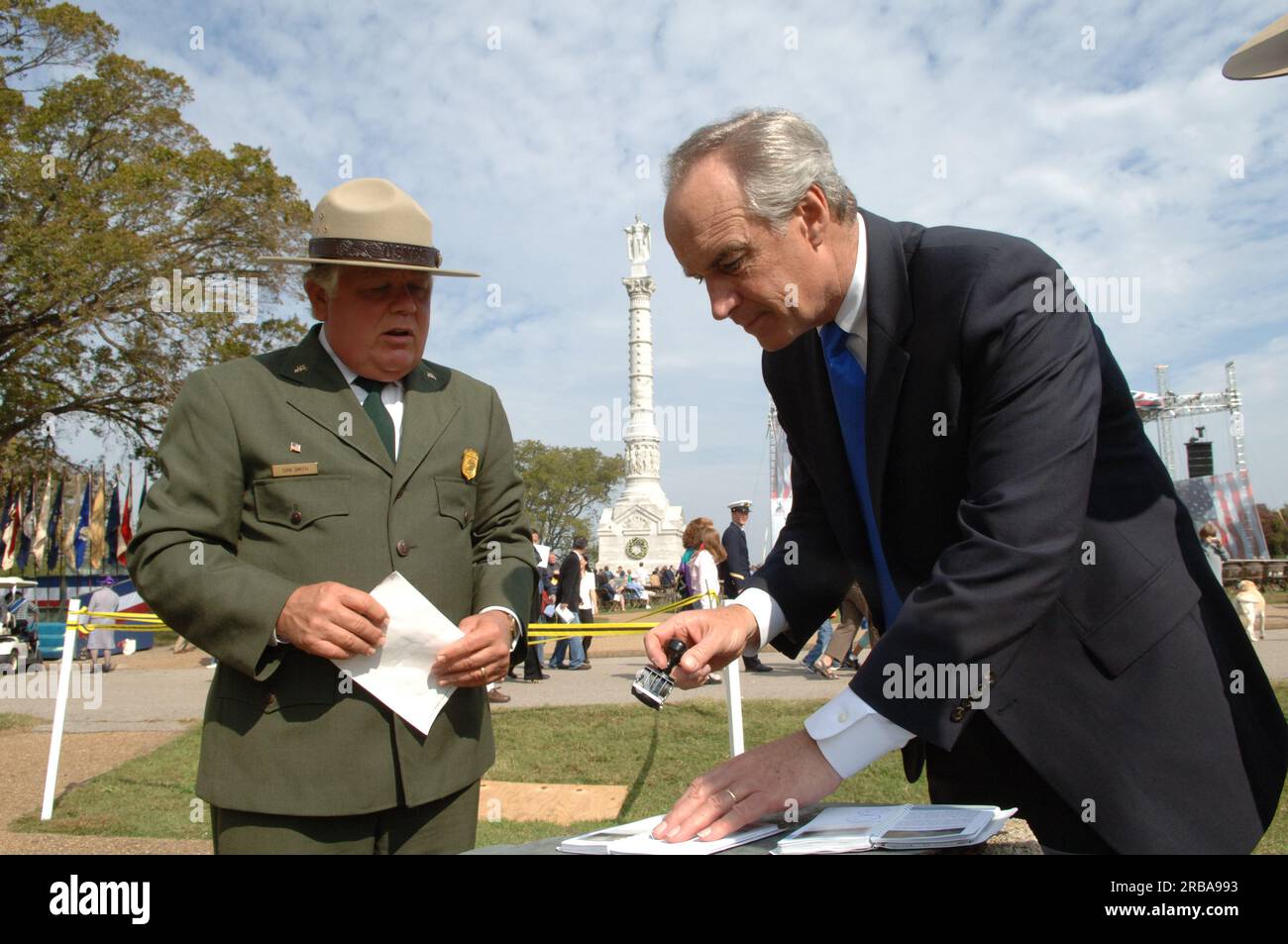 Visit of Secretary Dirk Kempthorne to Yorktown, Virginia to deliver the ...