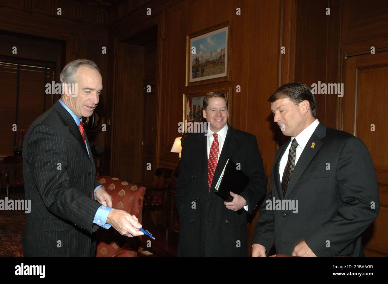 Visit of South Dakota Governor Mike Rounds to Main Interior, where he ...