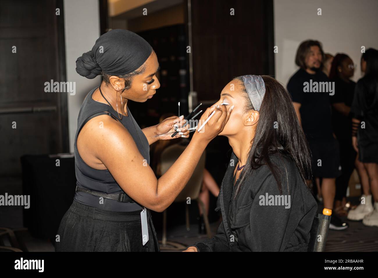 Miami, Florida, USA - July 7, 2023: Backstage of the Art Heart Fashion ...