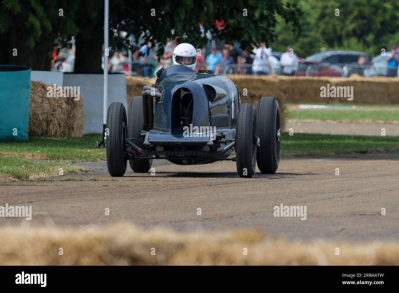 Riley Menasco Pirate, driven around the race track at the Bicester ...