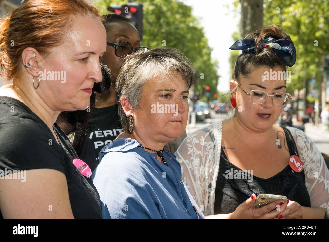 Rally against police violence in memory of Adama Traore. 'March for ...