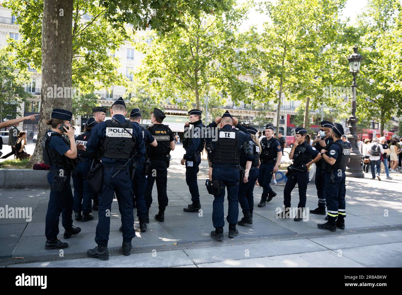 Rally against police violence in memory of Adama Traore. 'March for ...
