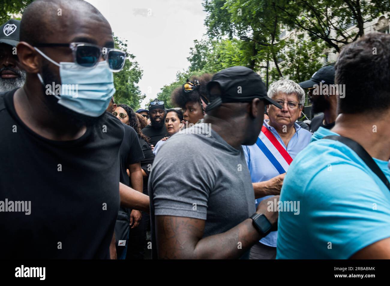 LFI's deputy Eric Coquerel at the rally against police violence in ...