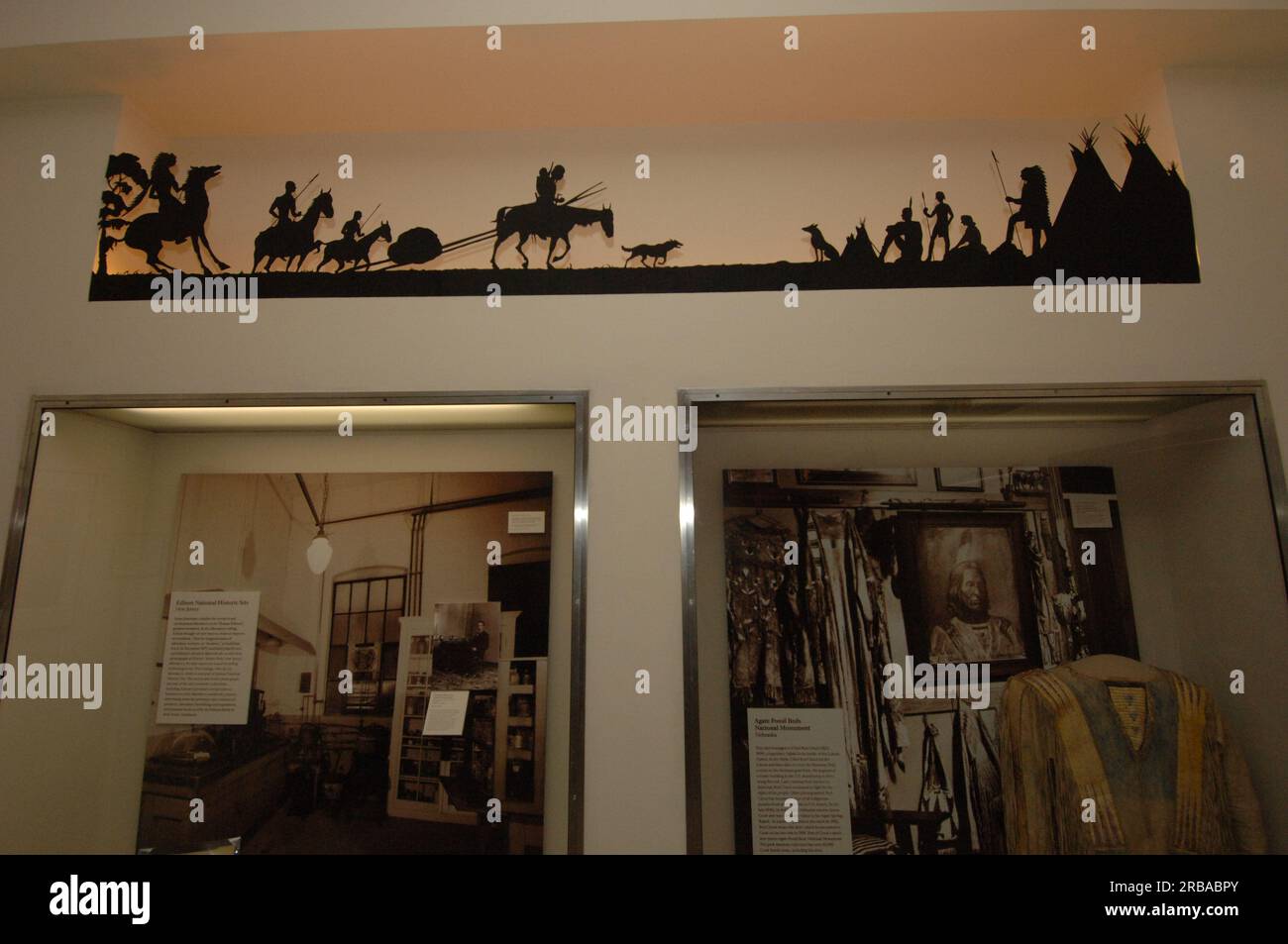 Interior Museum exhibits, viewing spaces Stock Photo - Alamy