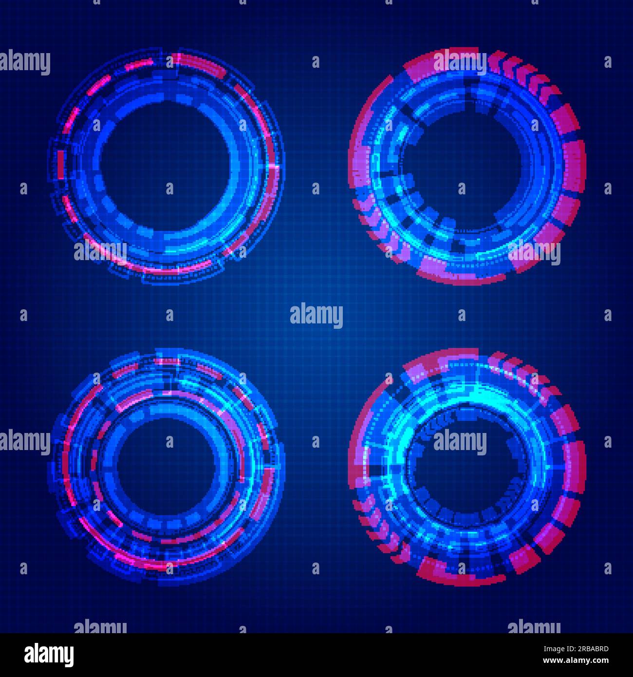Hud grid background hi-res stock photography and images - Alamy