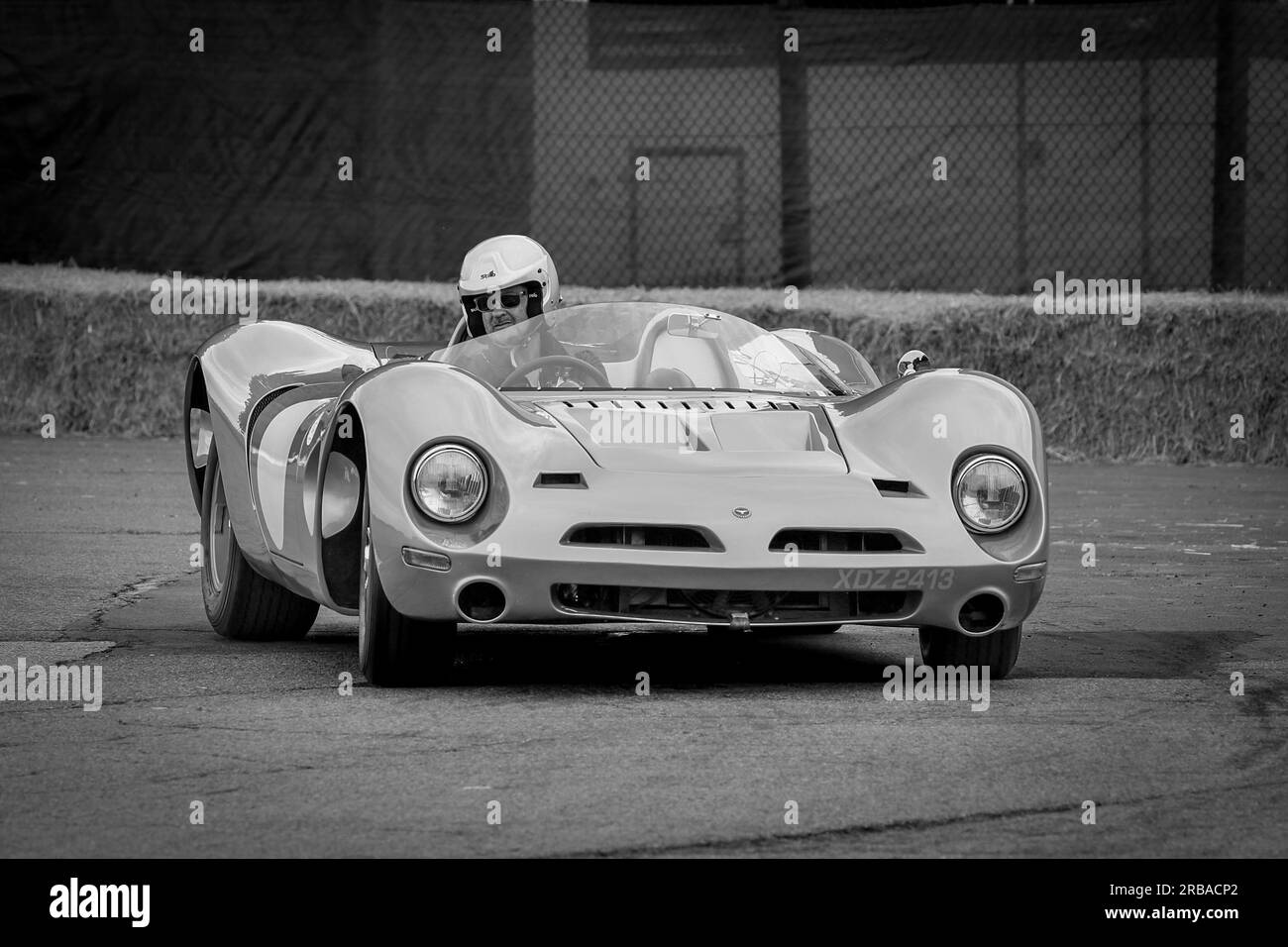 Blue historic race car Black and White Stock Photos & Images - Alamy