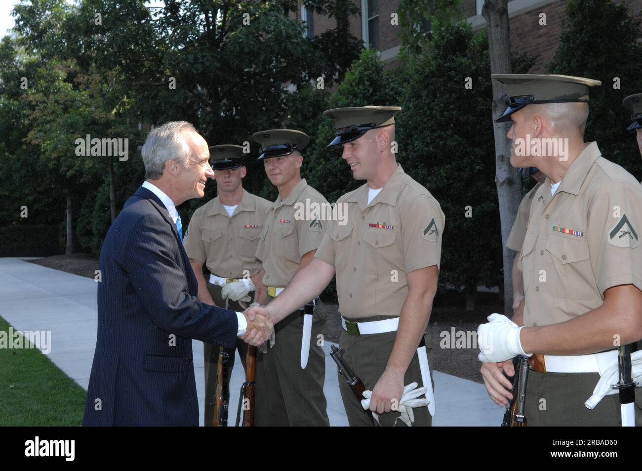 Visit of Secretary Dirk Kempthorne to the Marine Barracks, Washington ...