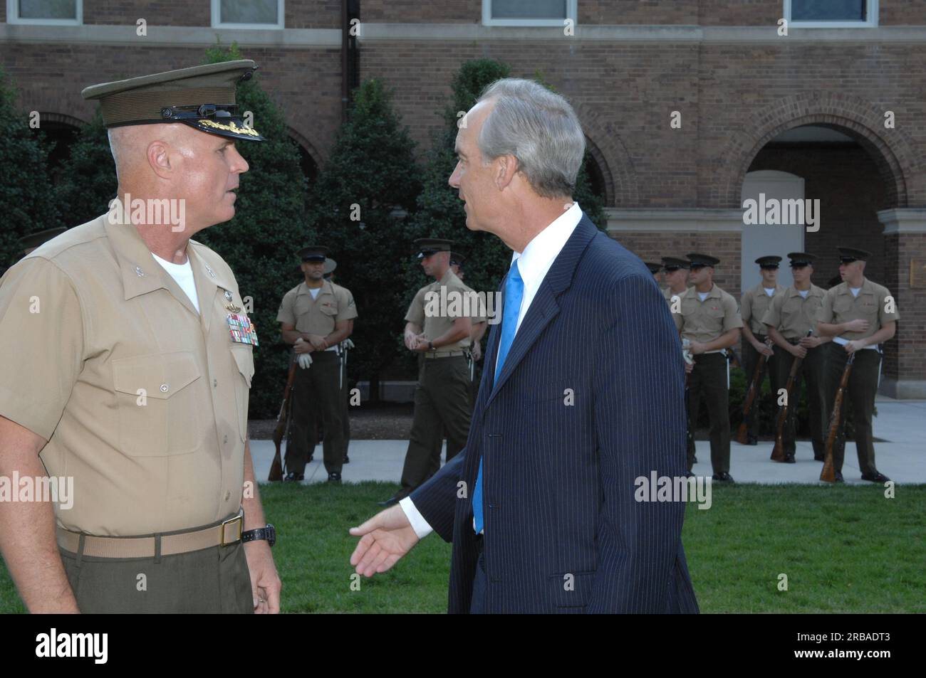 Visit of Secretary Dirk Kempthorne to the Marine Barracks, Washington ...