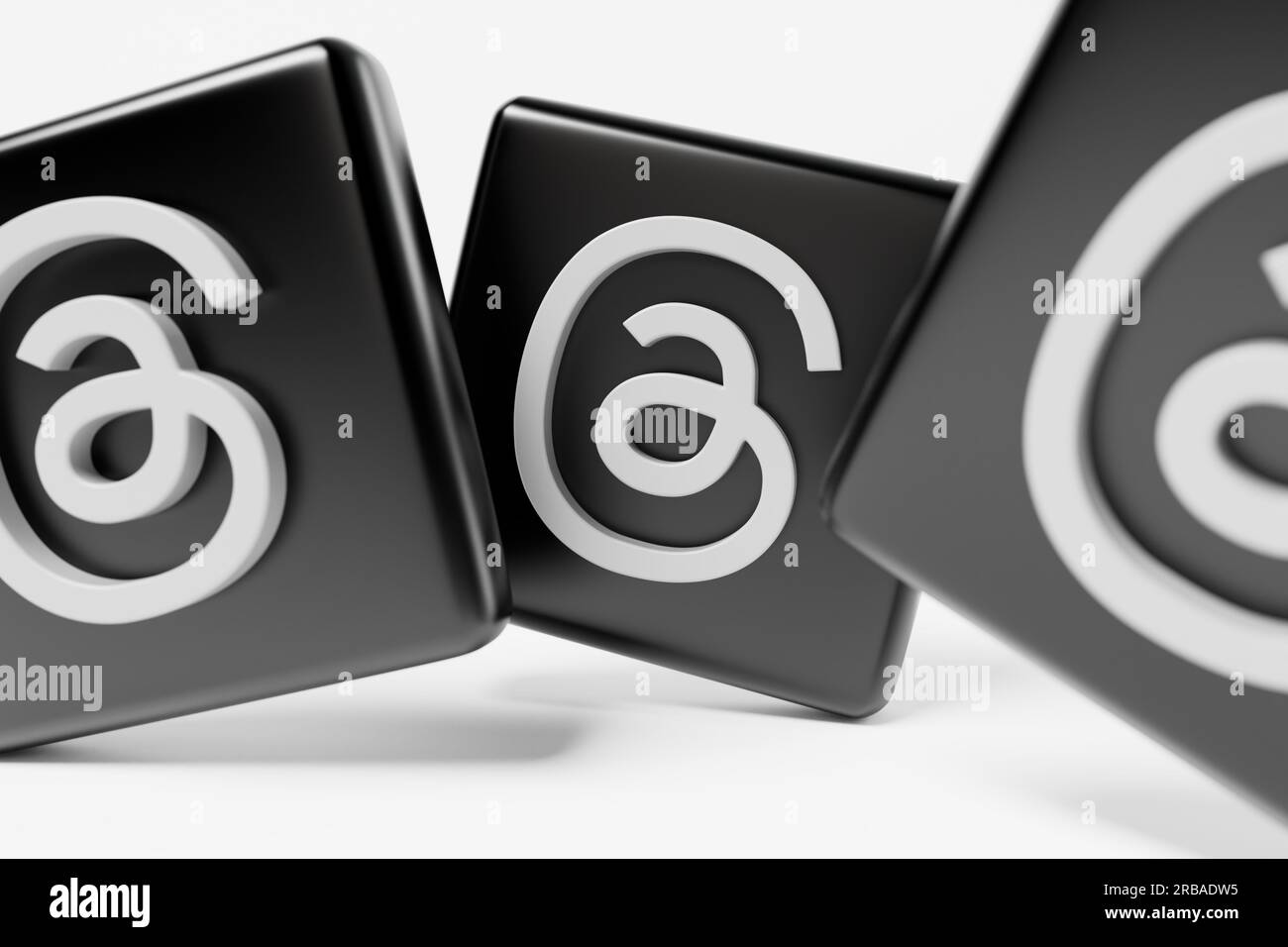 OXFORD, UK - July 2023: Threads logo. A new social media app from Meta ...