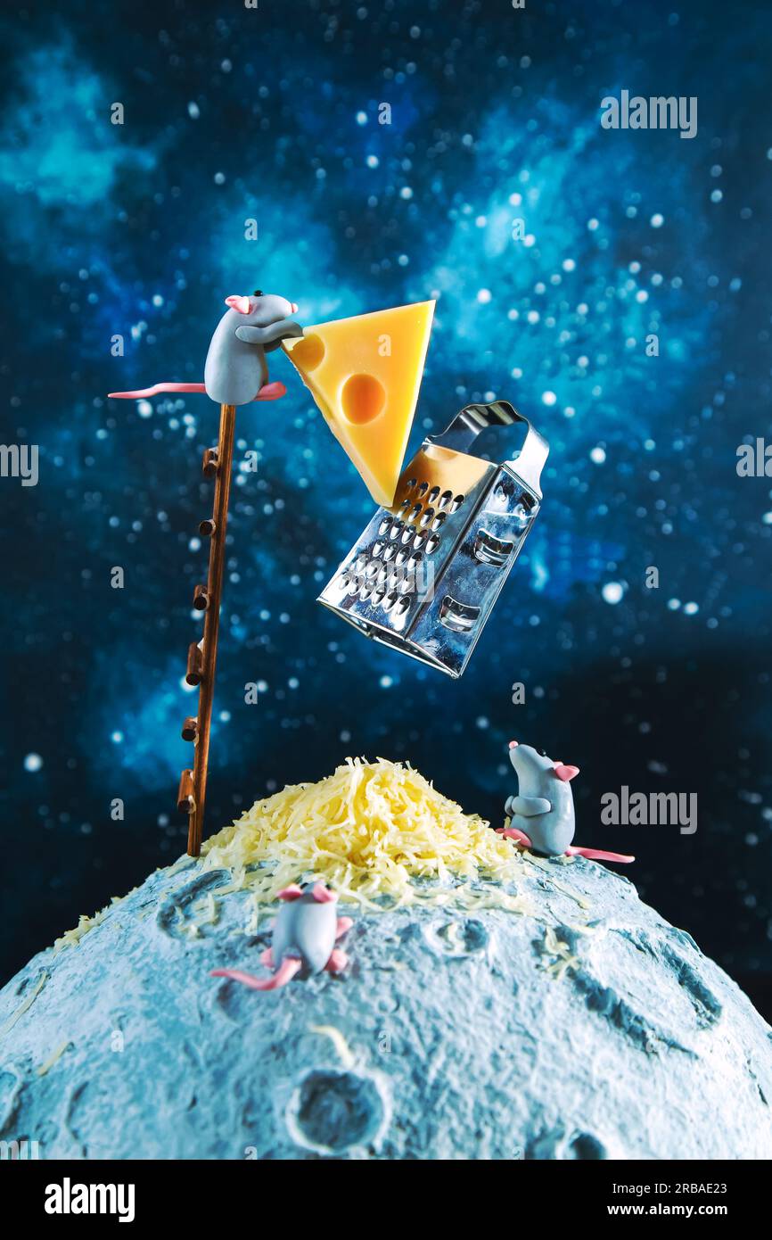 Little plasticine mice make a moon out of cheese. Pseudo-scientific ...