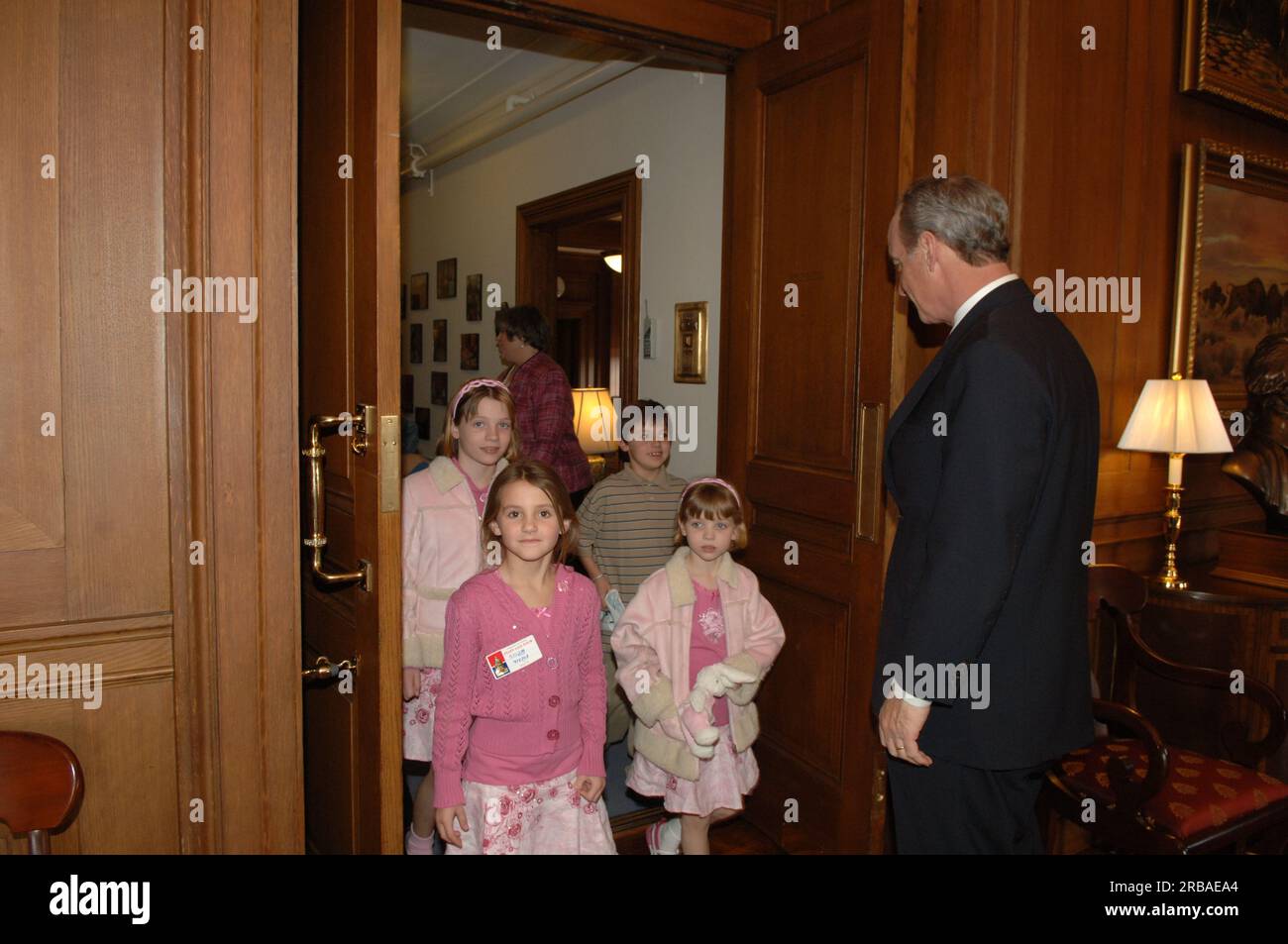 Secretary Dirk Kempthorne receiving visit at Main Interior from the ...