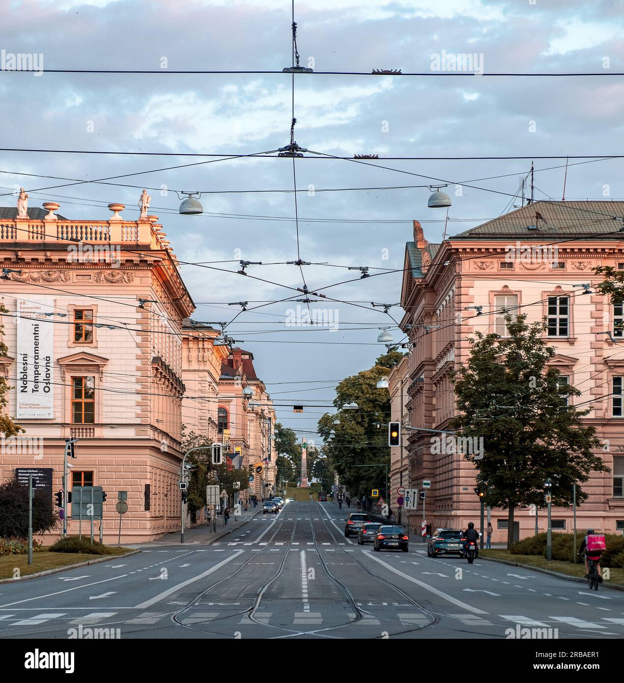 Architecture and street view in Brno, Czech Republic Stock Photo - Alamy