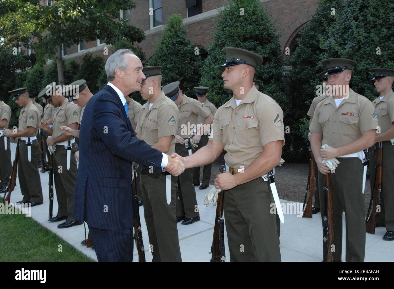 Visit of Secretary Dirk Kempthorne to the Marine Barracks, Washington ...