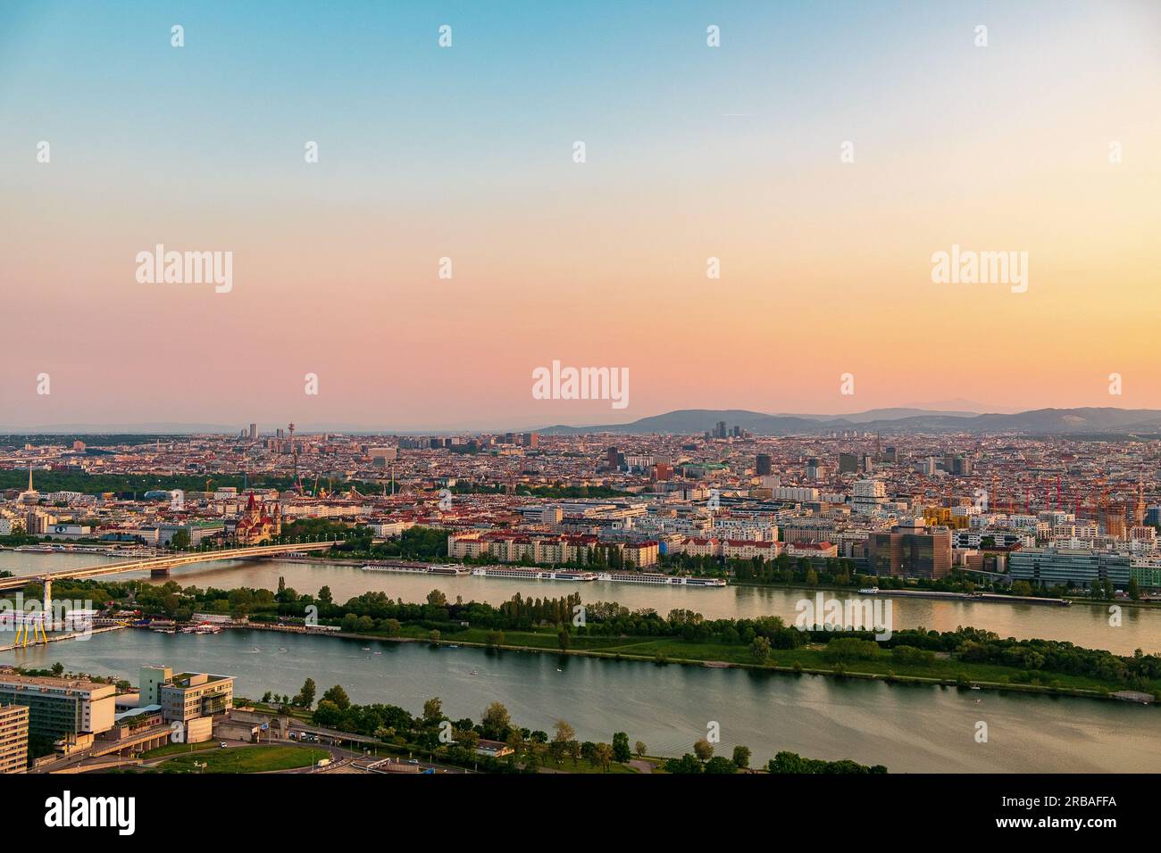 Travelling to vienna in sunset hi-res stock photography and images - Alamy