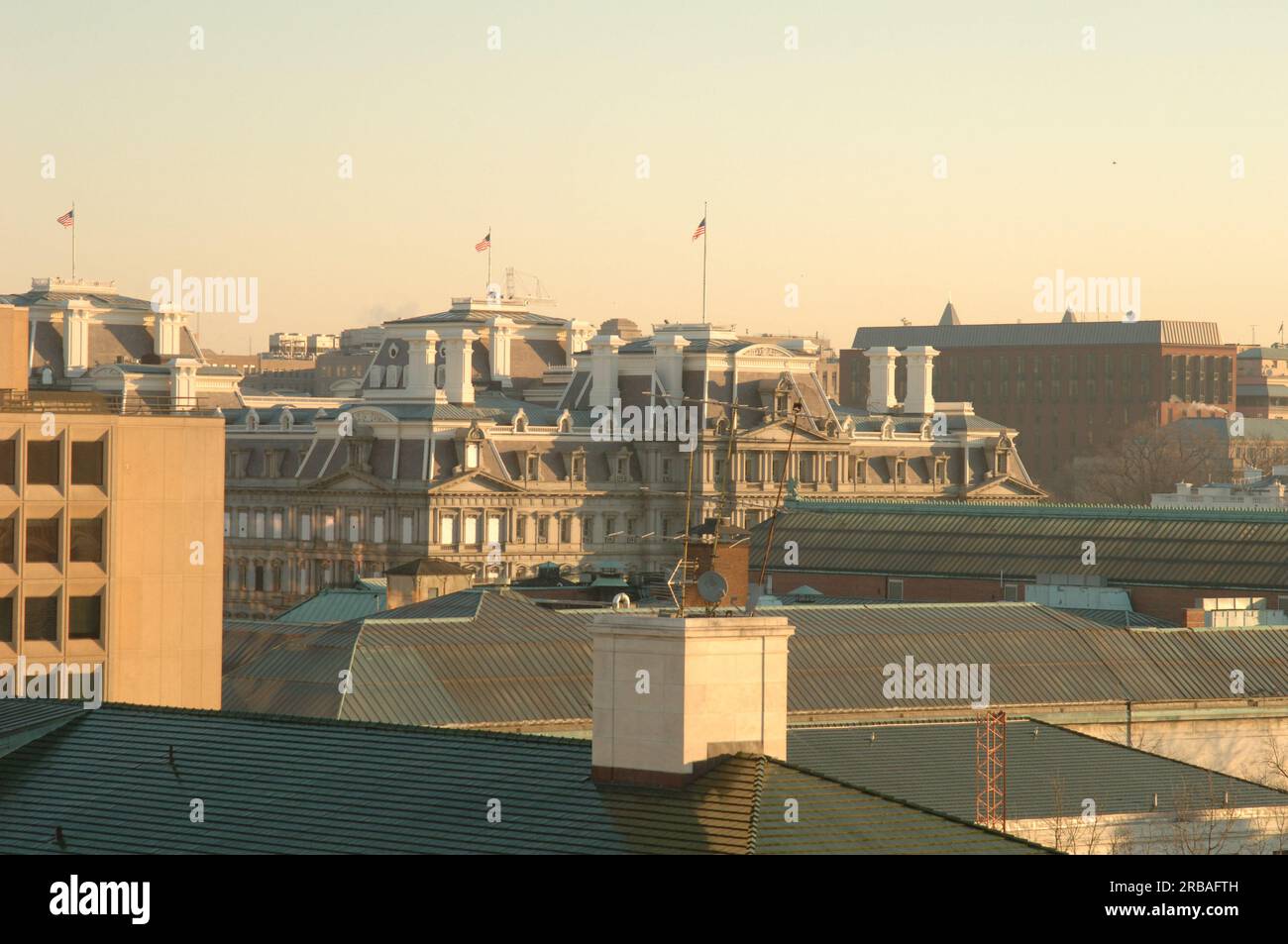 Main Interior rooftop views of Washington, D.C. buildings, monuments ...
