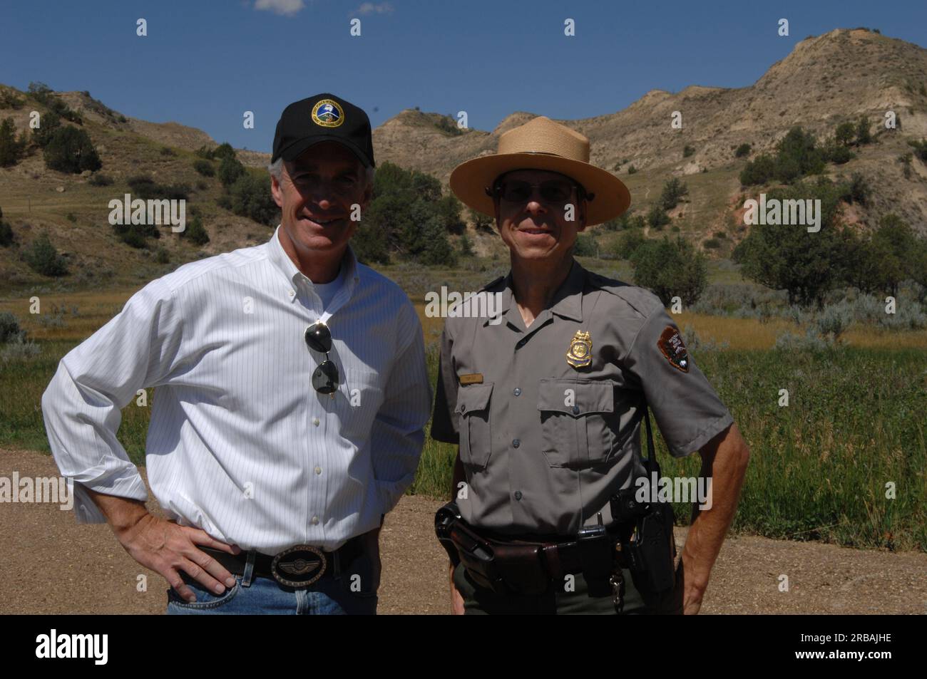 Visit of Secretary Dirk Kempthorne and aides to Theodore Roosevelt ...