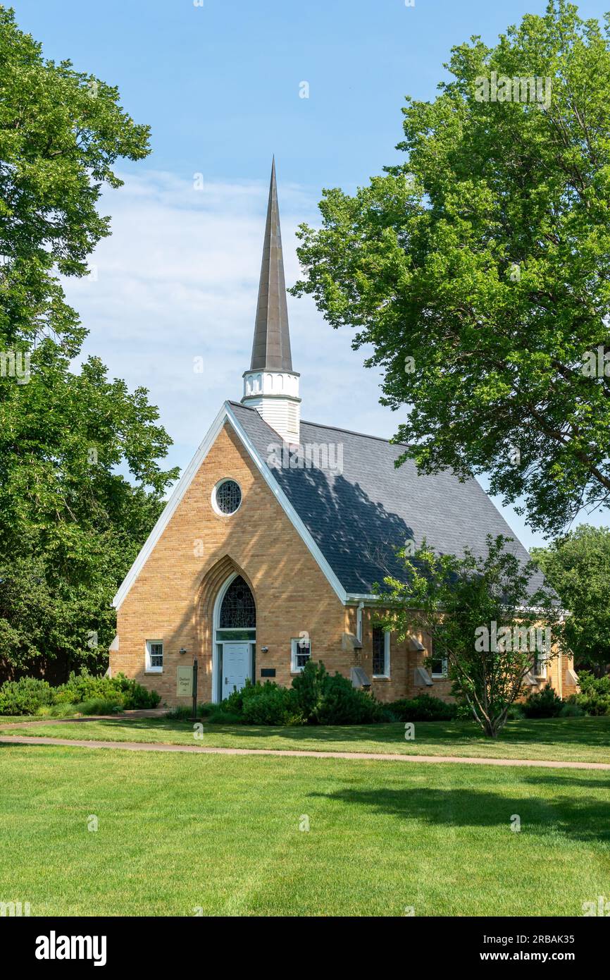 VERMILLION, SD, USA - JUNE 22, 2023: Danforth Chapel on the campus of ...