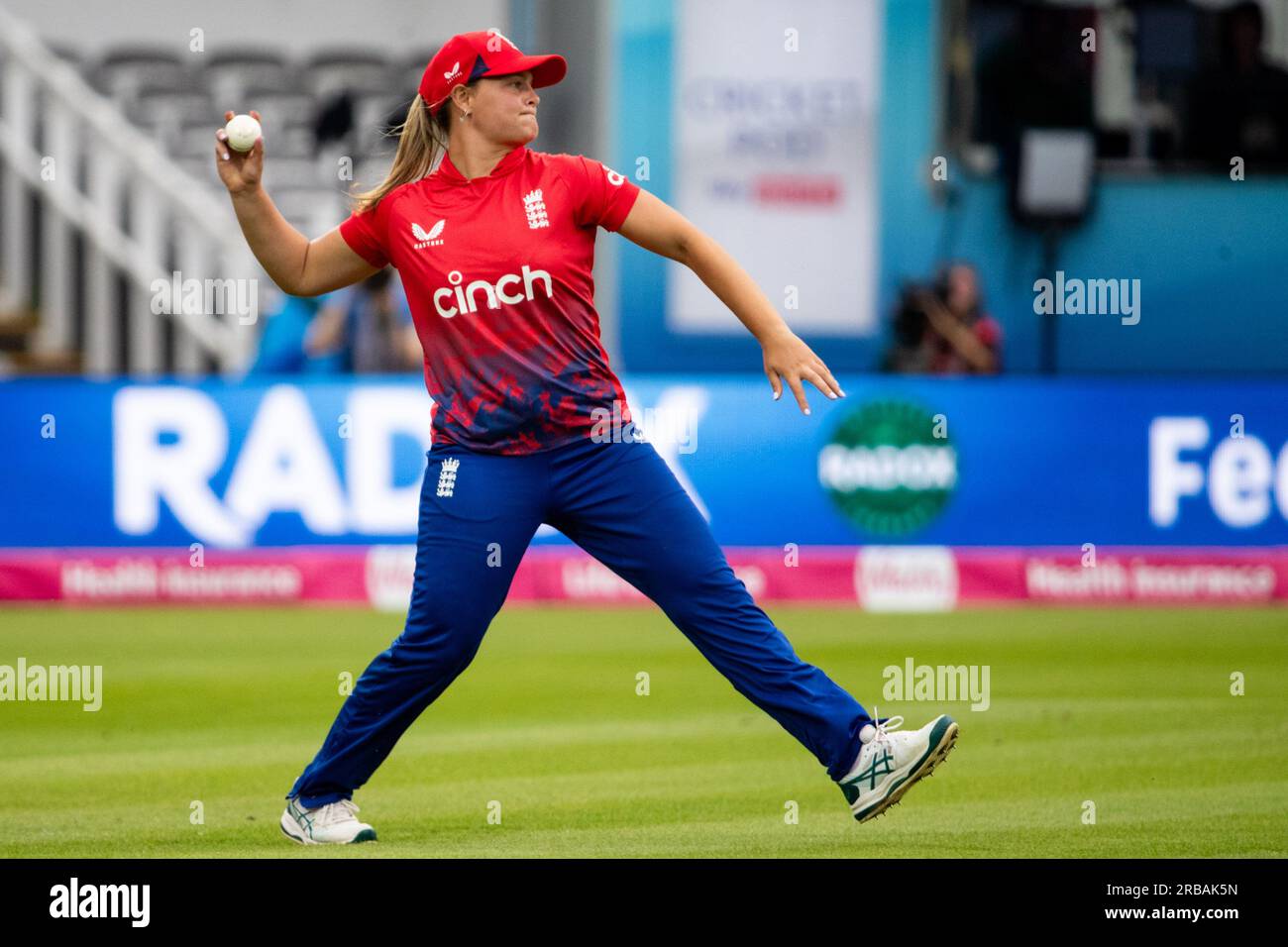 London, UK. 8th July 2023. Danielle Gibson (England) during the Third ...