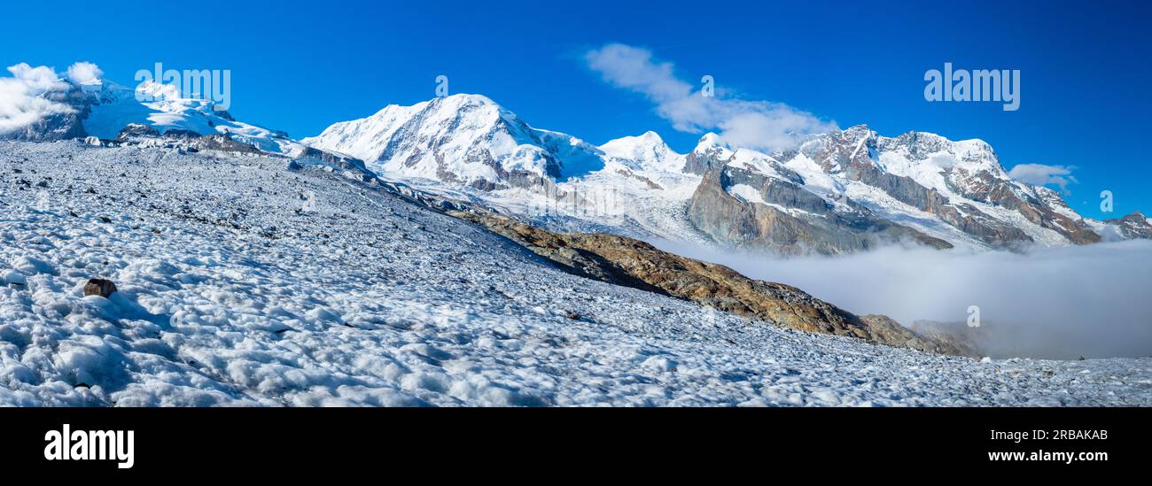 Zermatt 4000m peaks hi-res stock photography and images - Alamy
