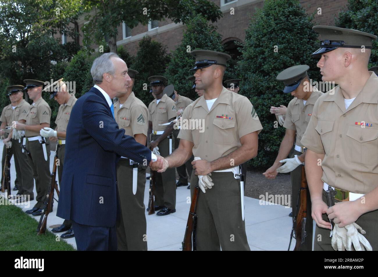 Visit of Secretary Dirk Kempthorne to the Marine Barracks, Washington ...