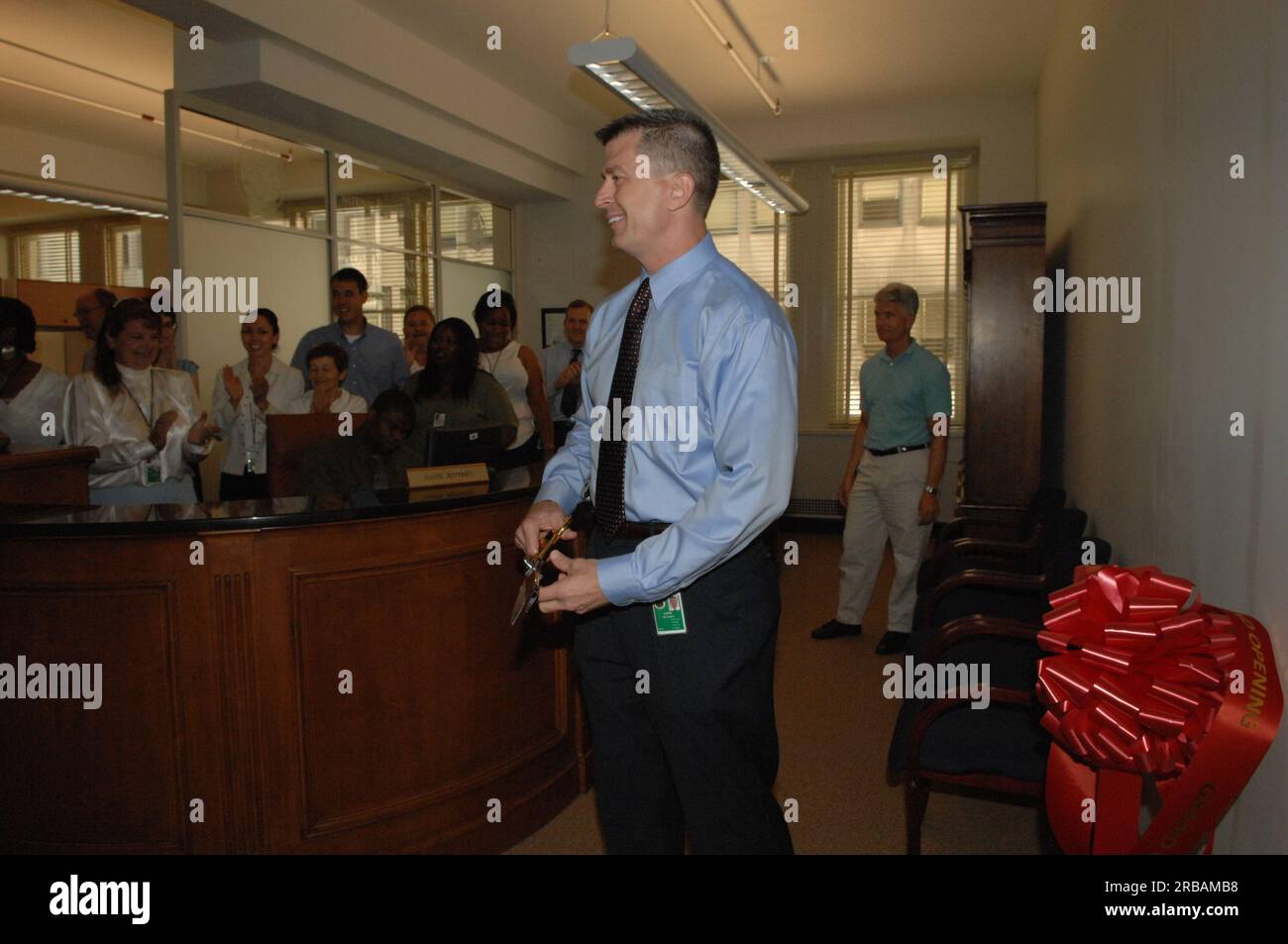 Ribbon-cutting ceremony marking the grand opening of the Interior ...