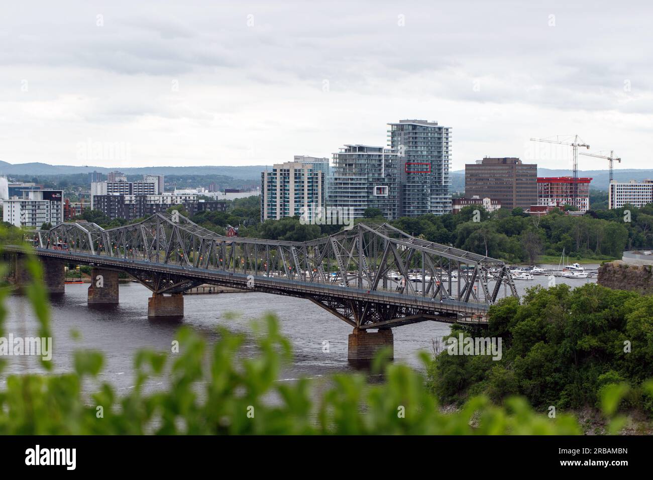 Ottawa, Canada - June 17, 2023: Ottawa River and Alexandra Bridge from ...