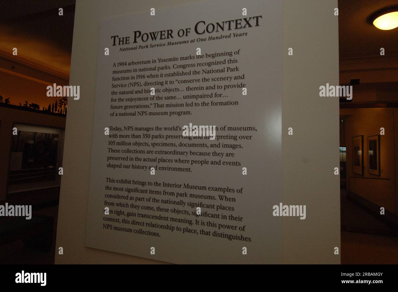 Interior Museum exhibits, viewing spaces Stock Photo - Alamy
