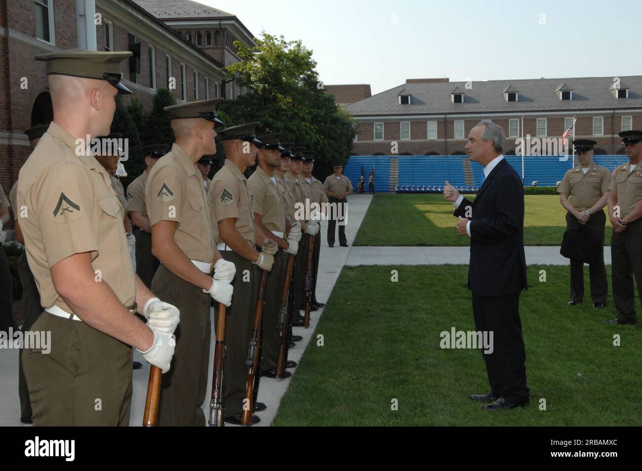 Visit of Secretary Dirk Kempthorne to the Marine Barracks, Washington ...