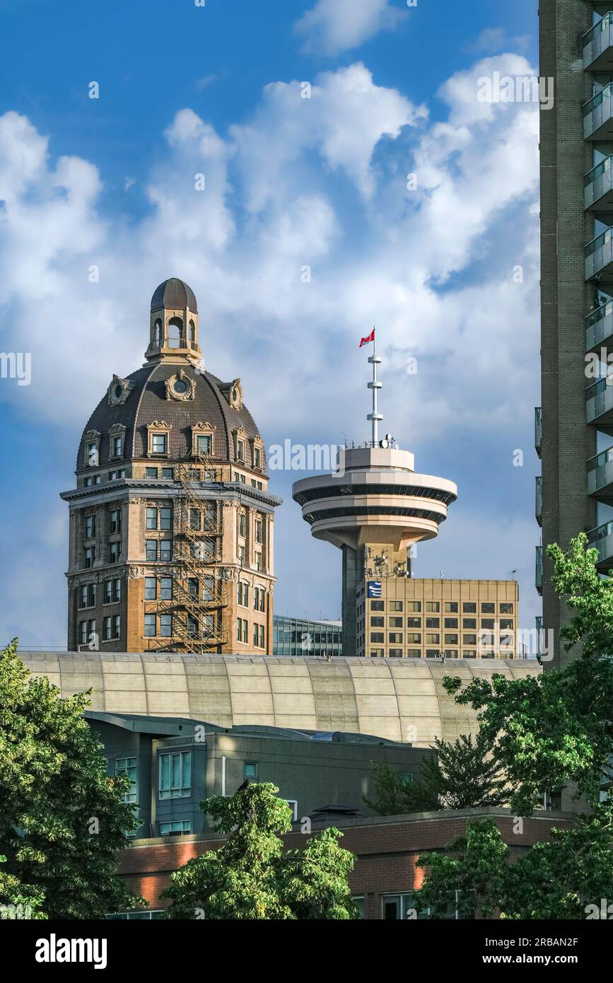 Sun Tower and Harbour Centre Tower, Vancouver, British Columbia, Canada ...