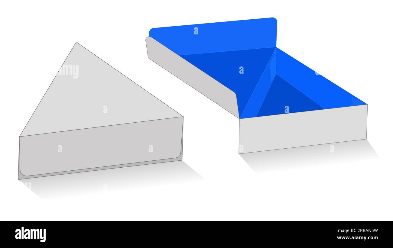 Custom Pizza Box, quarter pizza box die line template and 3D vector ...