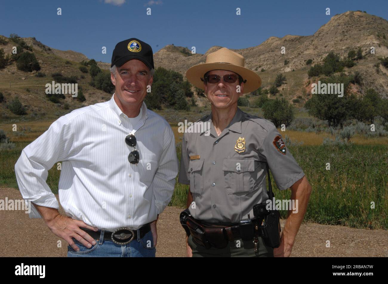 Visit of Secretary Dirk Kempthorne and aides to Theodore Roosevelt ...