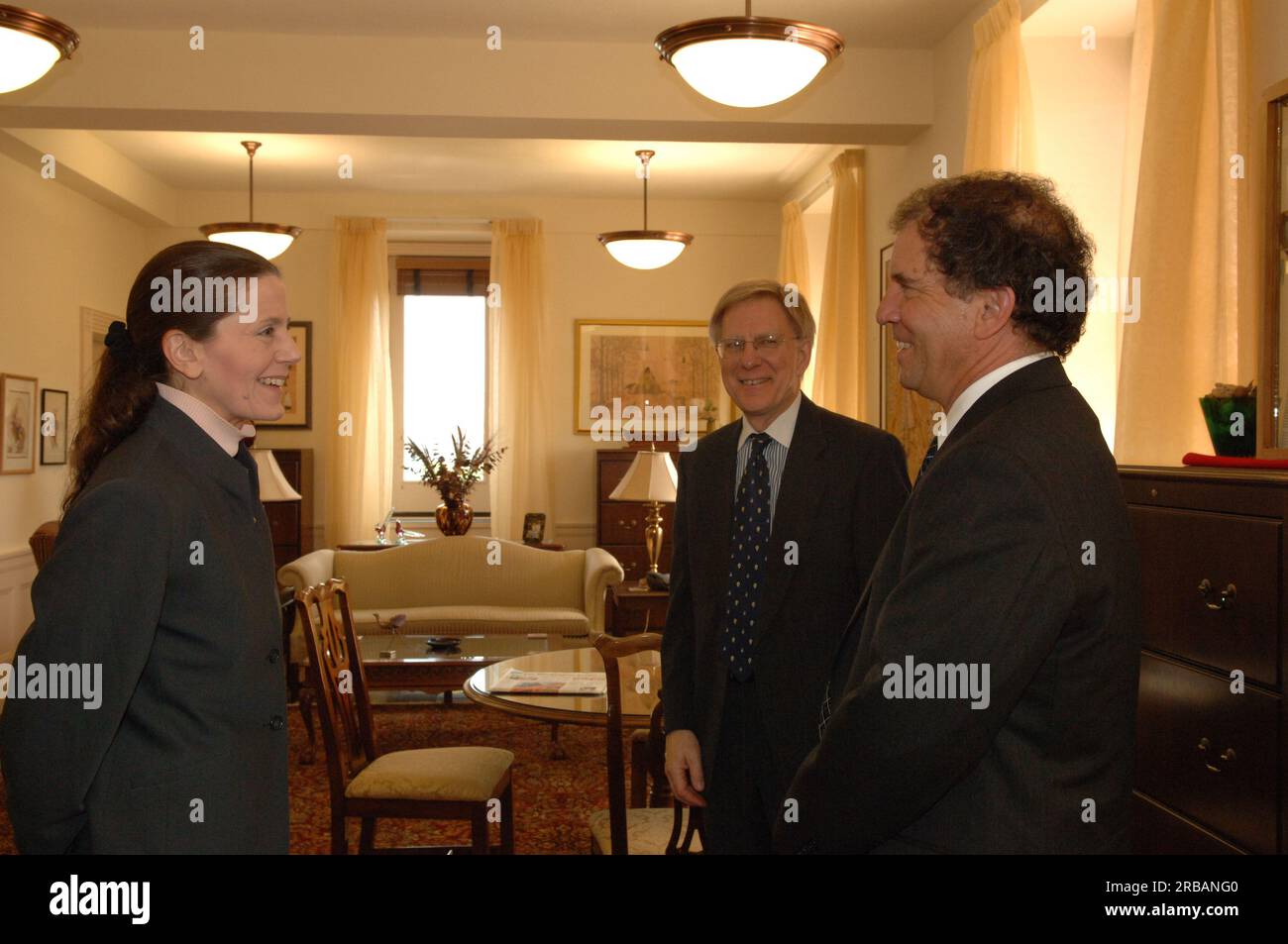 Acting Secretary P. Lynn Scarlett at Main Interior with senior Interior ...