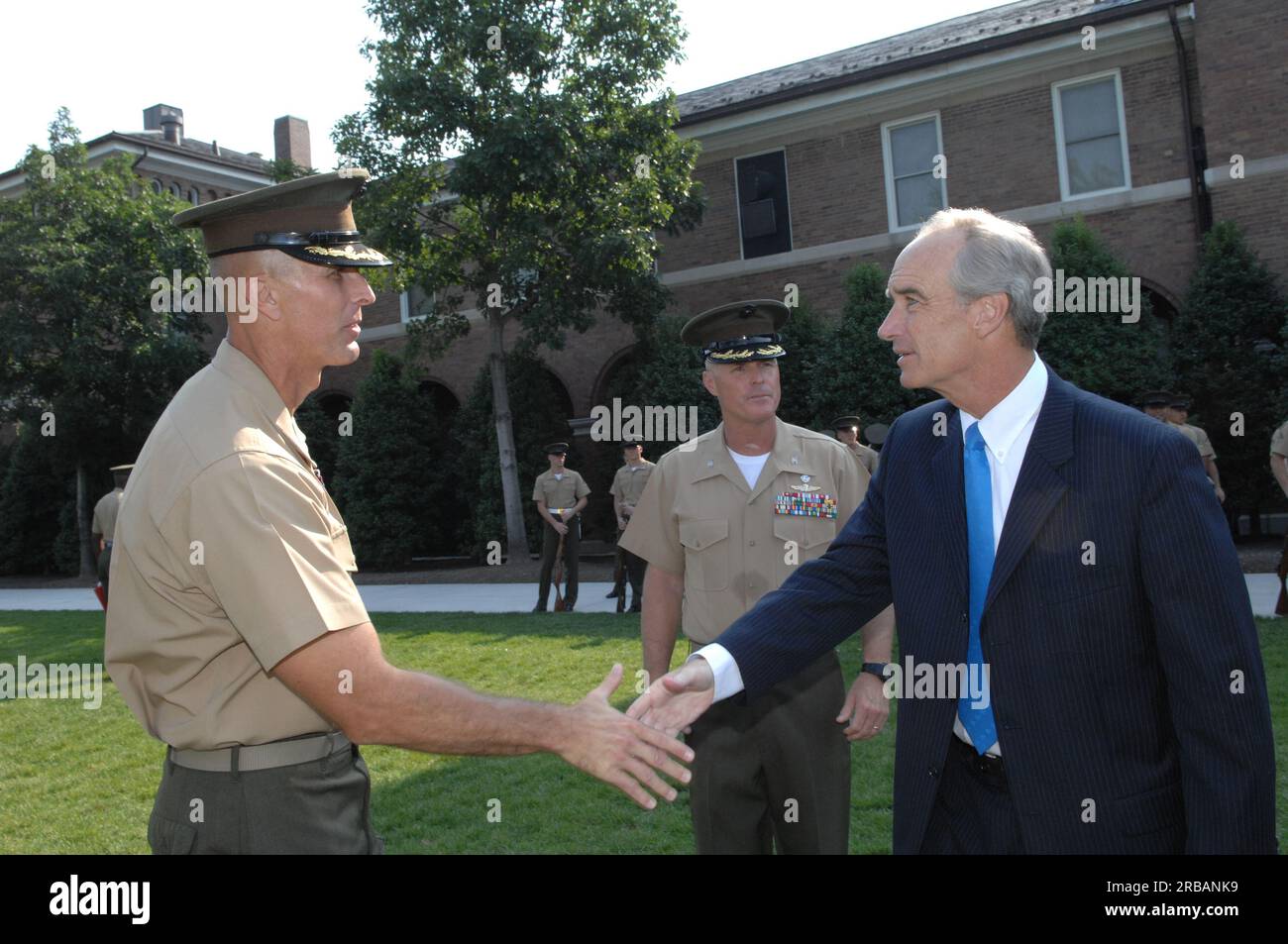 Visit of Secretary Dirk Kempthorne to the Marine Barracks, Washington ...