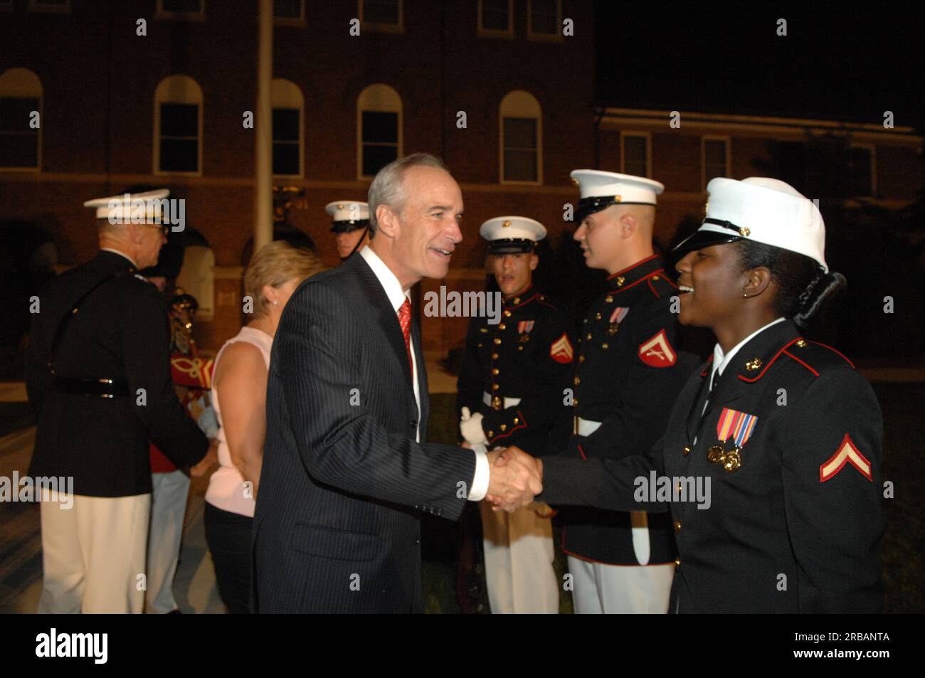 Visit of Secretary Dirk Kempthorne to the Marine Barracks, Washington ...