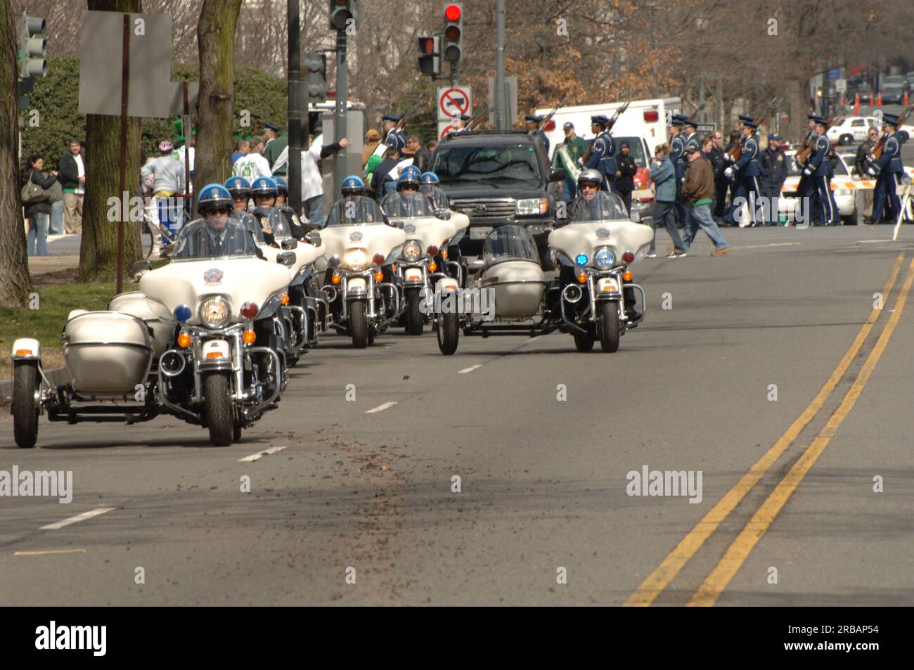 U.S. Park Police motorcycle unit on hand for annual St. Patrick's Day ...