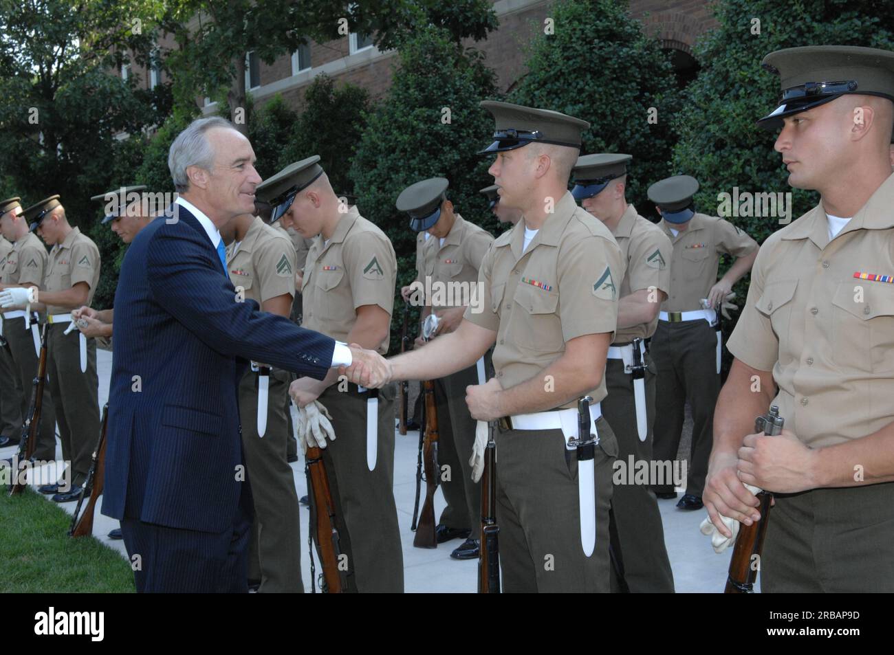 Visit of Secretary Dirk Kempthorne to the Marine Barracks, Washington ...