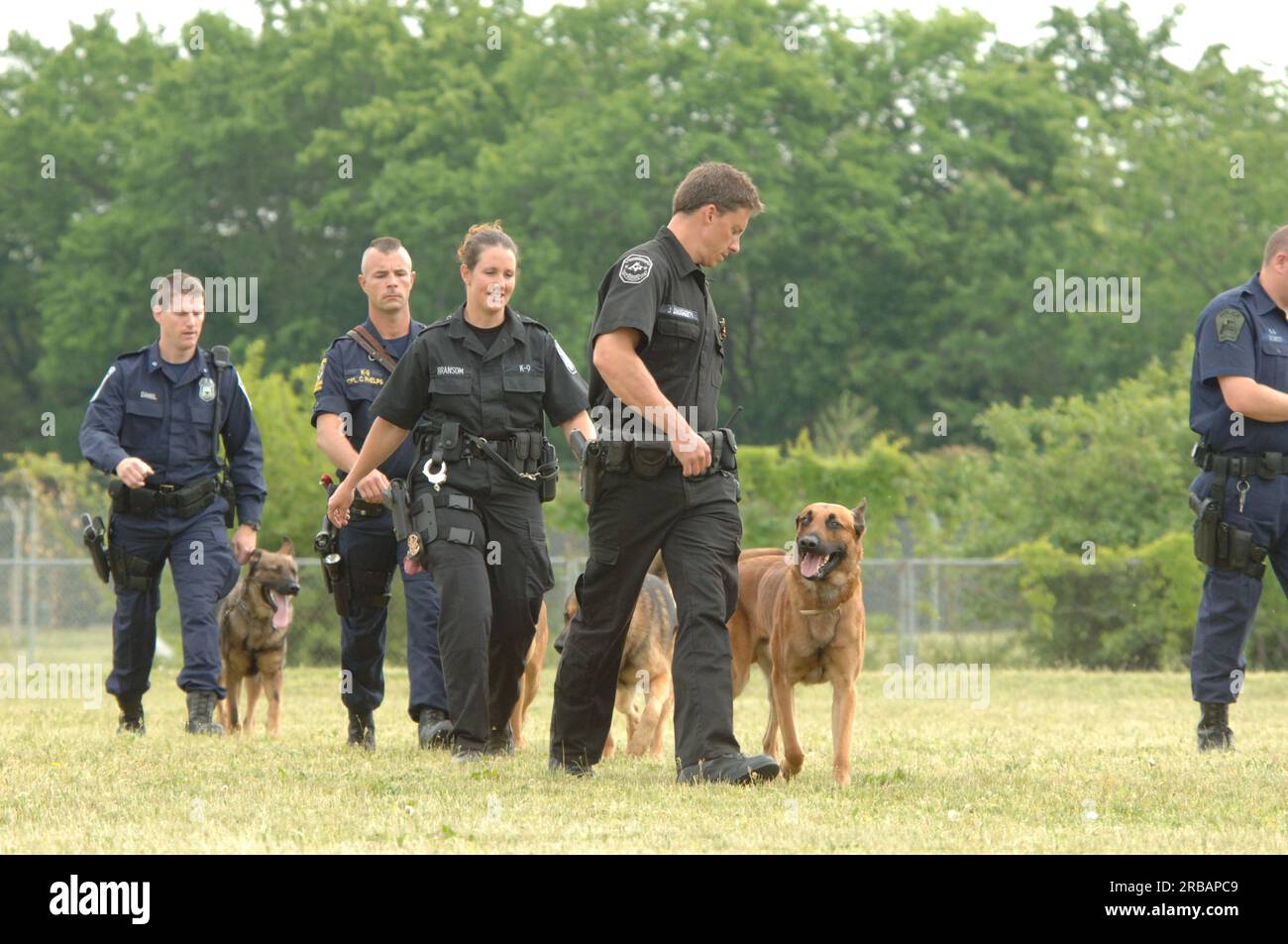 Law enforcement canine exercises on the occasion of the U.S. Park ...
